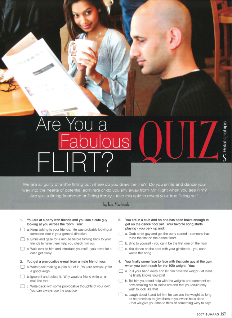 Are you a Fabulous Flirt? Quiz | Tara MacIntosh